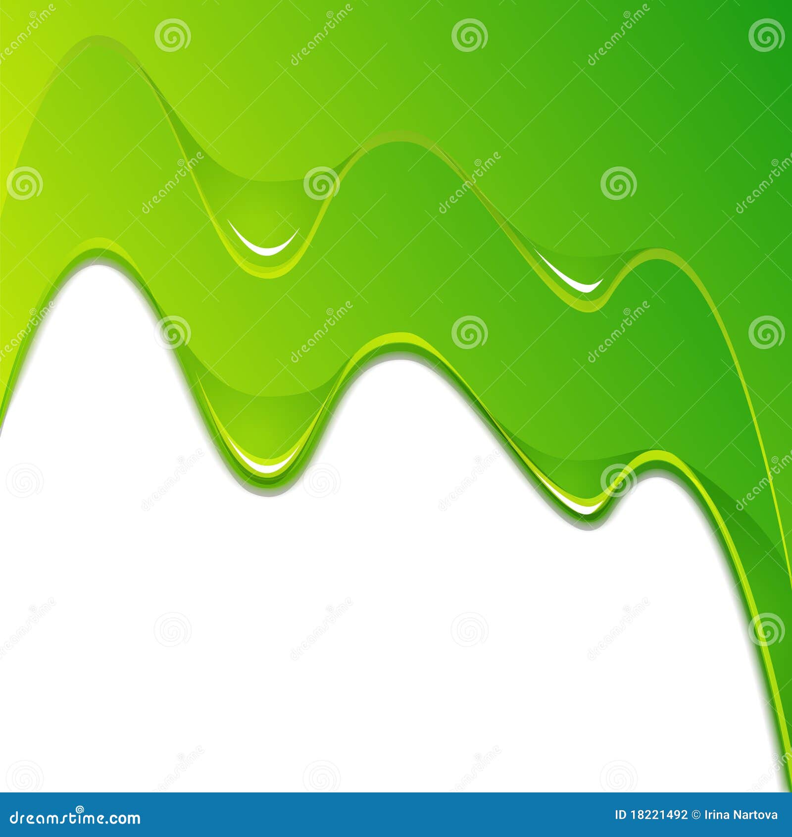 Green Paint Flow stock vector. Illustration of bright - 18221492