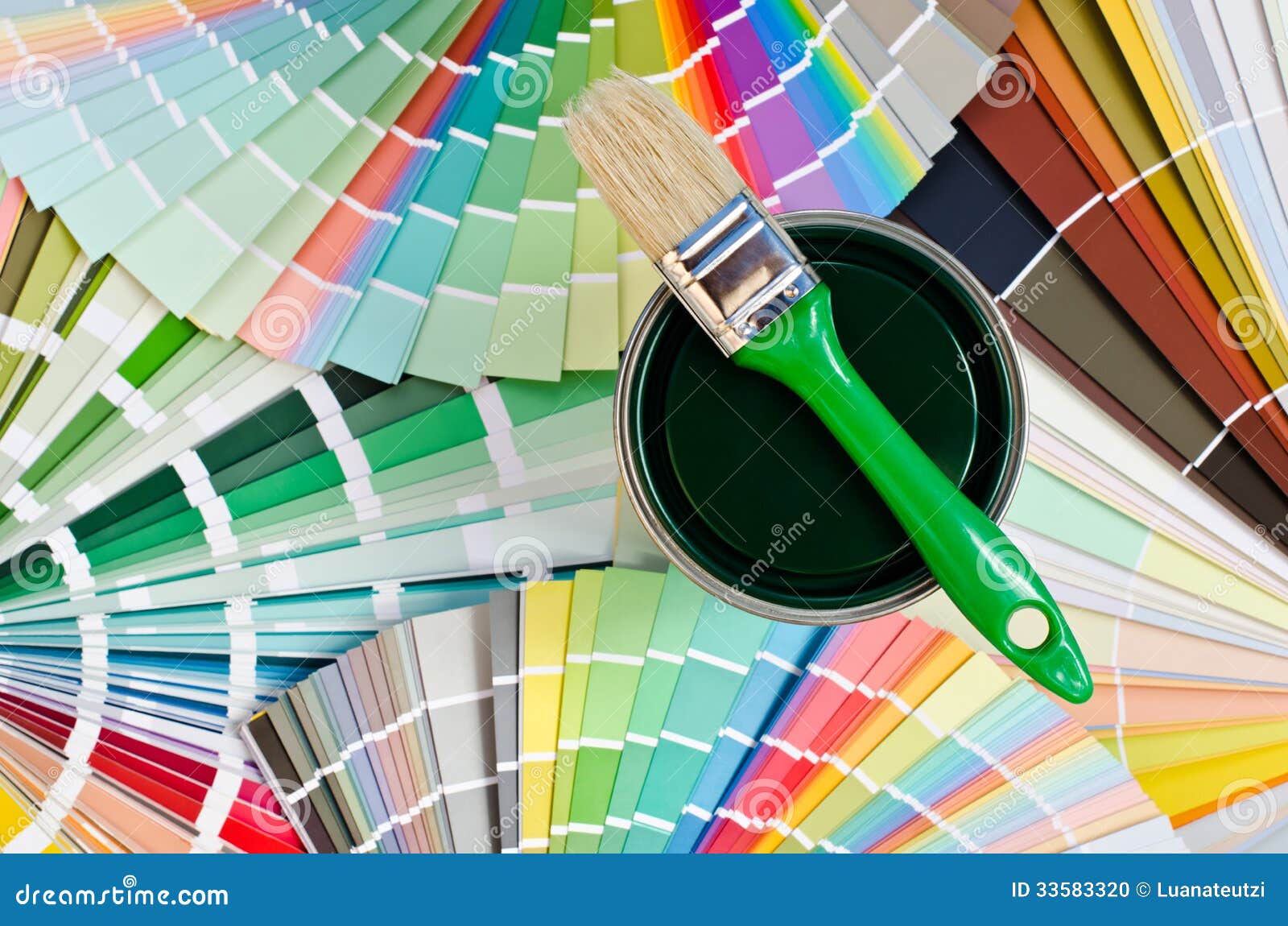 Green paint sample. stock photo. Image of background - 33583320