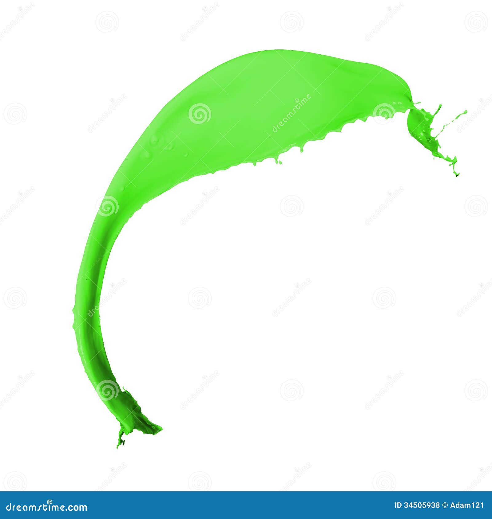 3d Paint Splatter Green