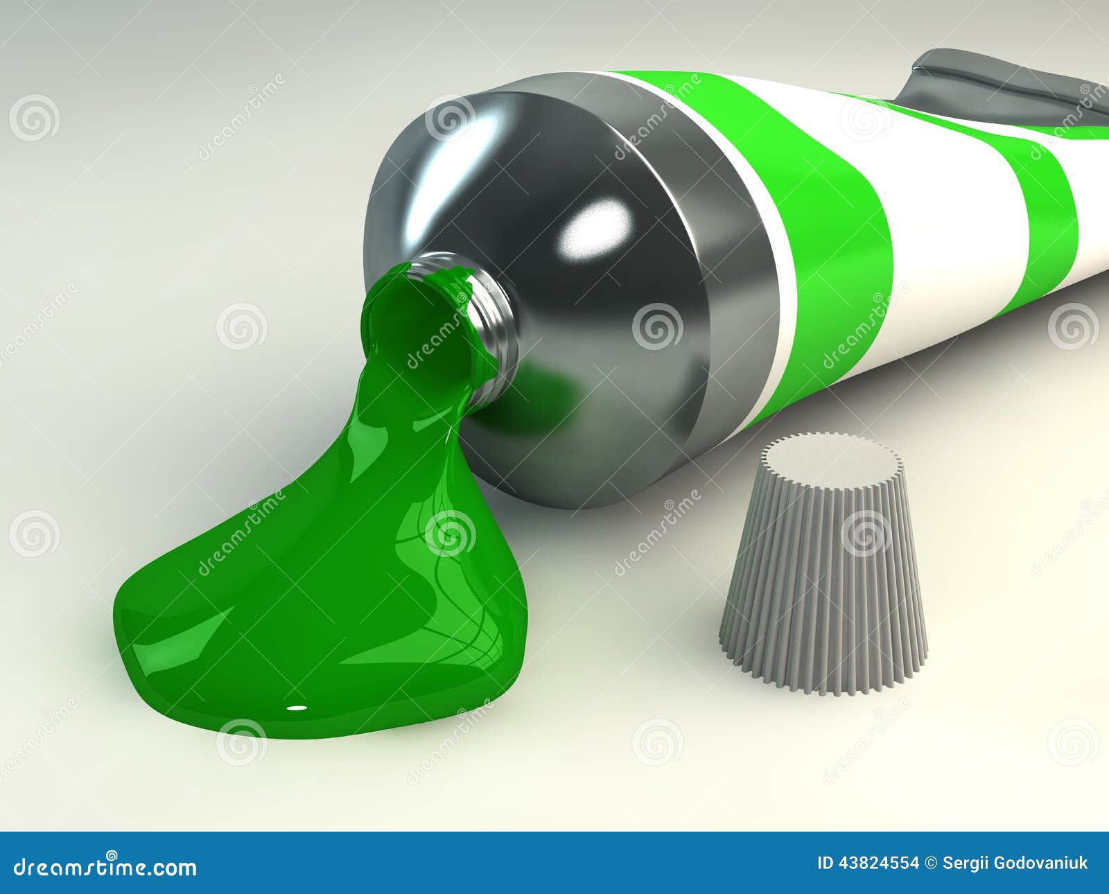 Paint Tube Open And Close Cartoon Vector | CartoonDealer.com #112525469