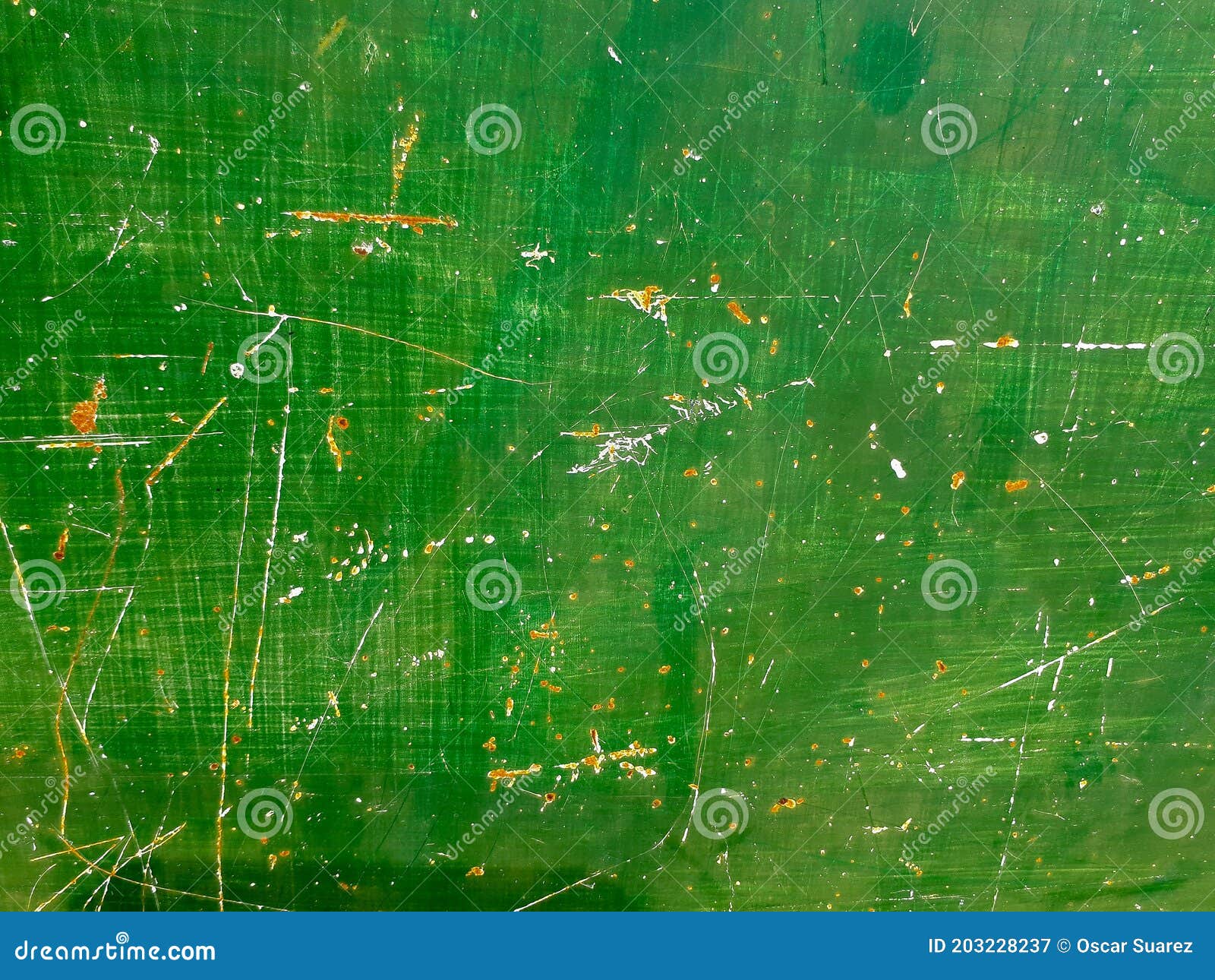 Green Painted Metal Texture with Scratches and Rust Stock Image - Image ...