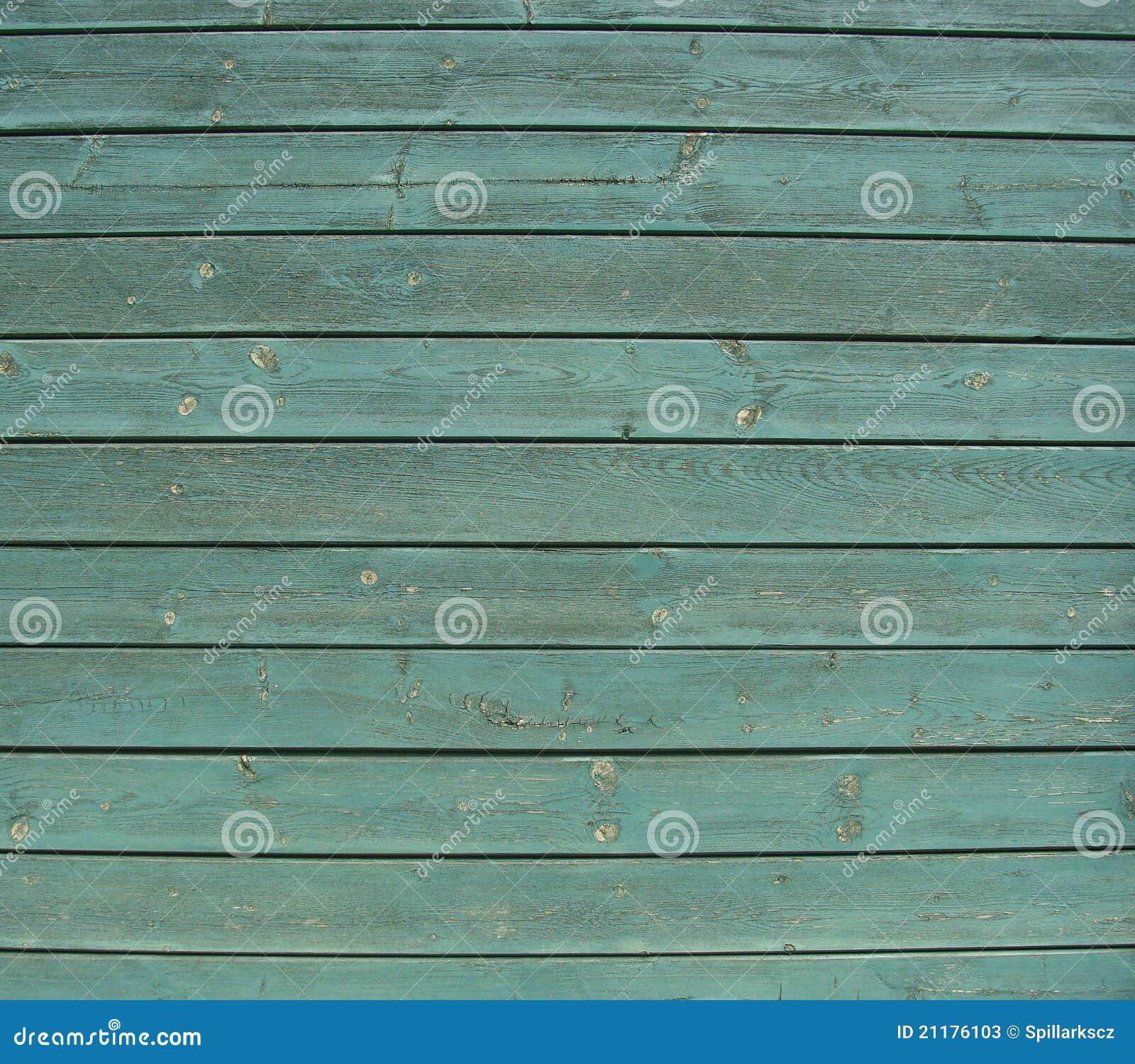 Green Painted Wooden Timber Fence Stock Image - Image of wood, grunge ...