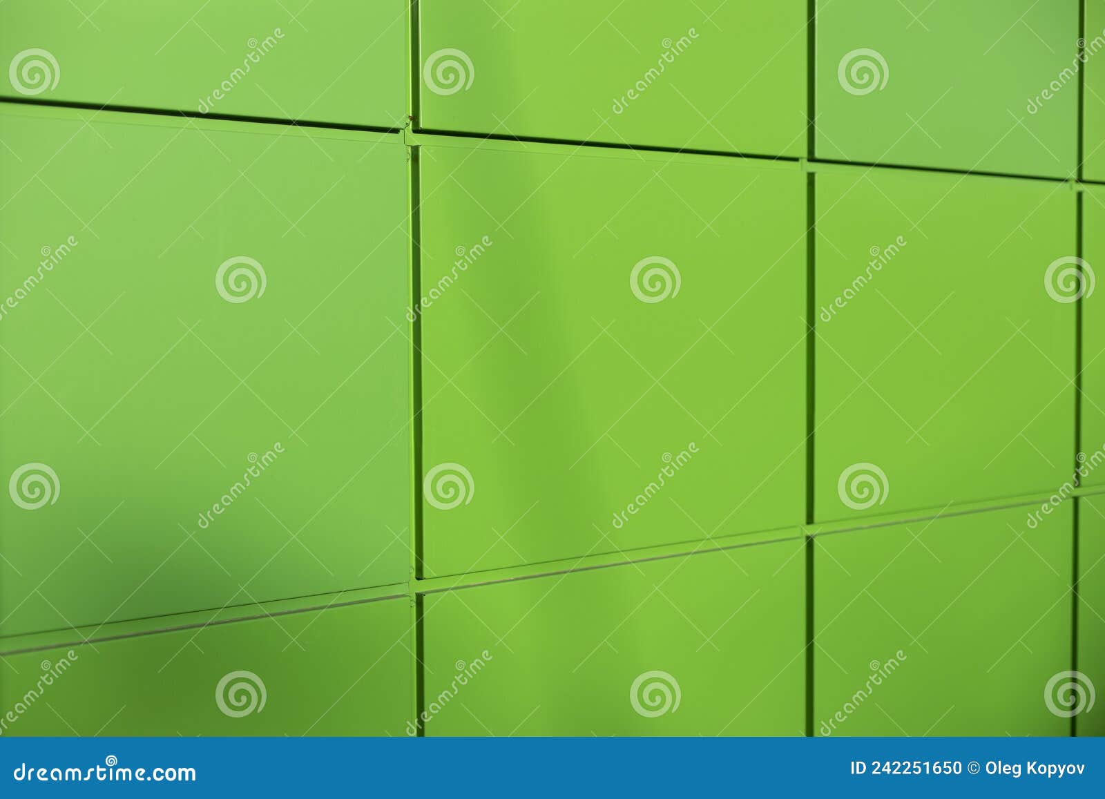 Green Panels. Architecture Details. Modern Building Stock Photo - Image ...