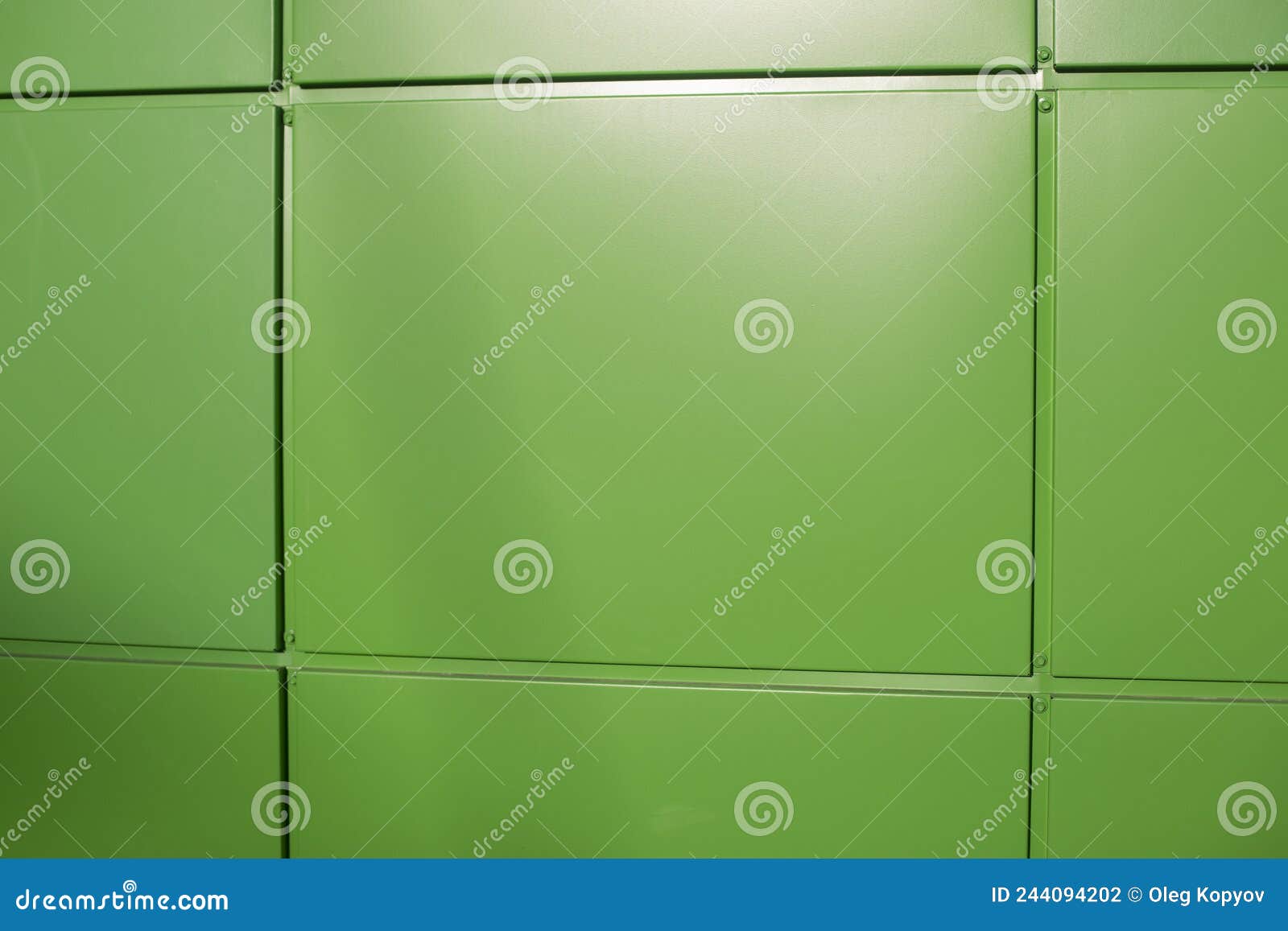 Green Panels. Architecture Details. Modern Building Stock Photo - Image ...
