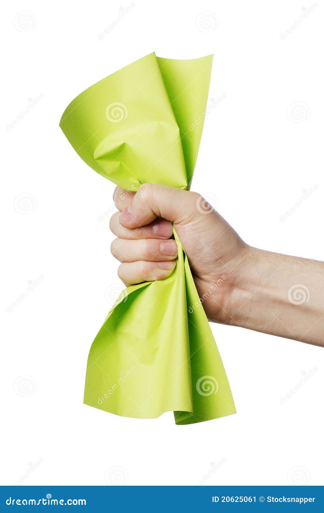Green paper stock image. Image of paper, wrinkle, holding - 20625061