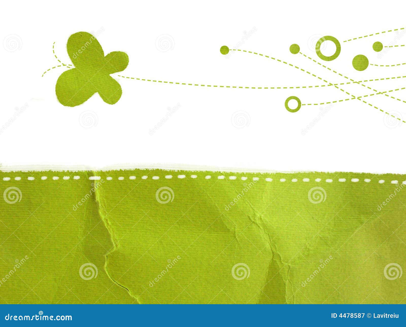 A Green Paper Airplane On A Green Background With A Long And Convoluted ...