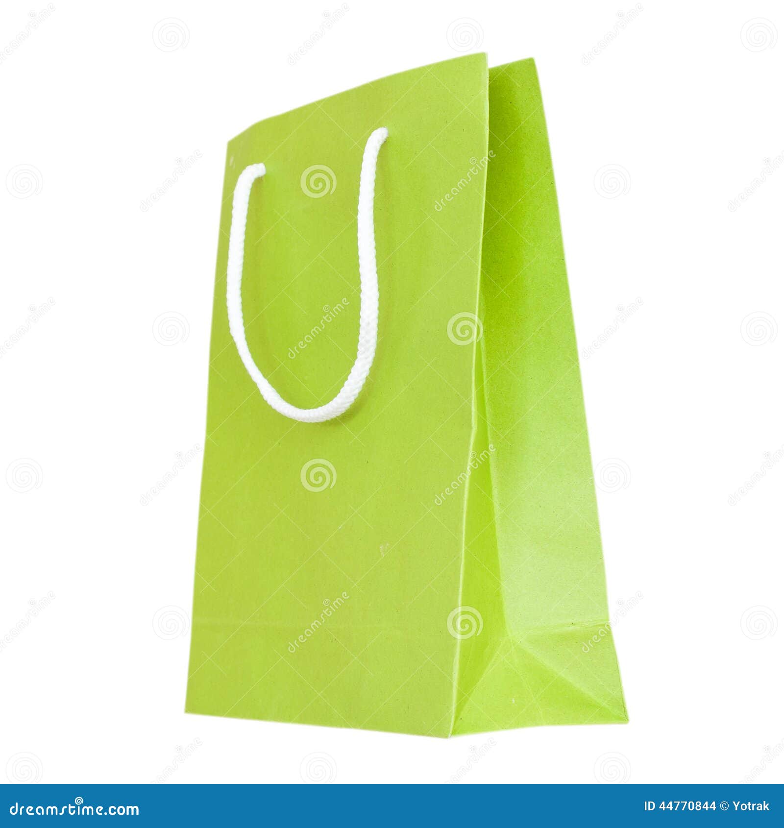 Green paper bag stock photo. Image of carry, natural - 44770844