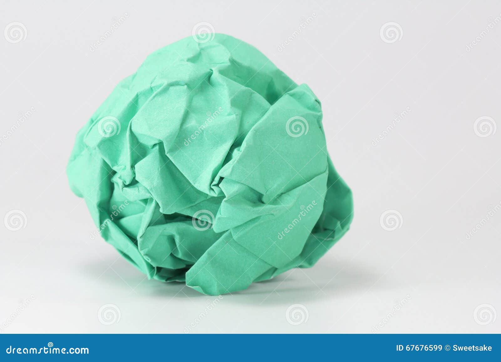 Green Paper Balls on Gray Background Stock Image - Image of garbage ...
