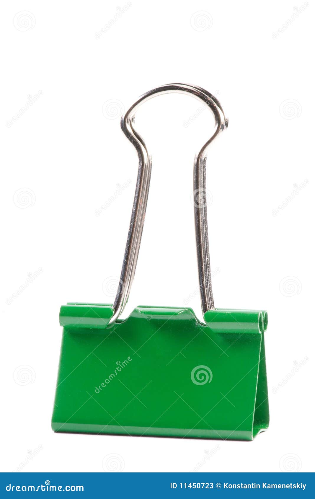 Green paper clip stock image. Image of equipment, note - 11450723