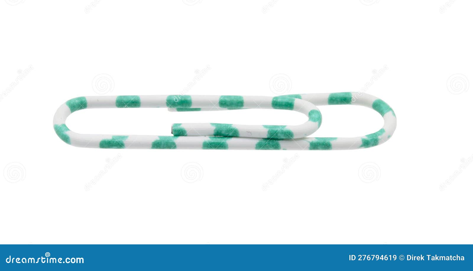 Green paper clip isolated stock image. Image of business - 276794619