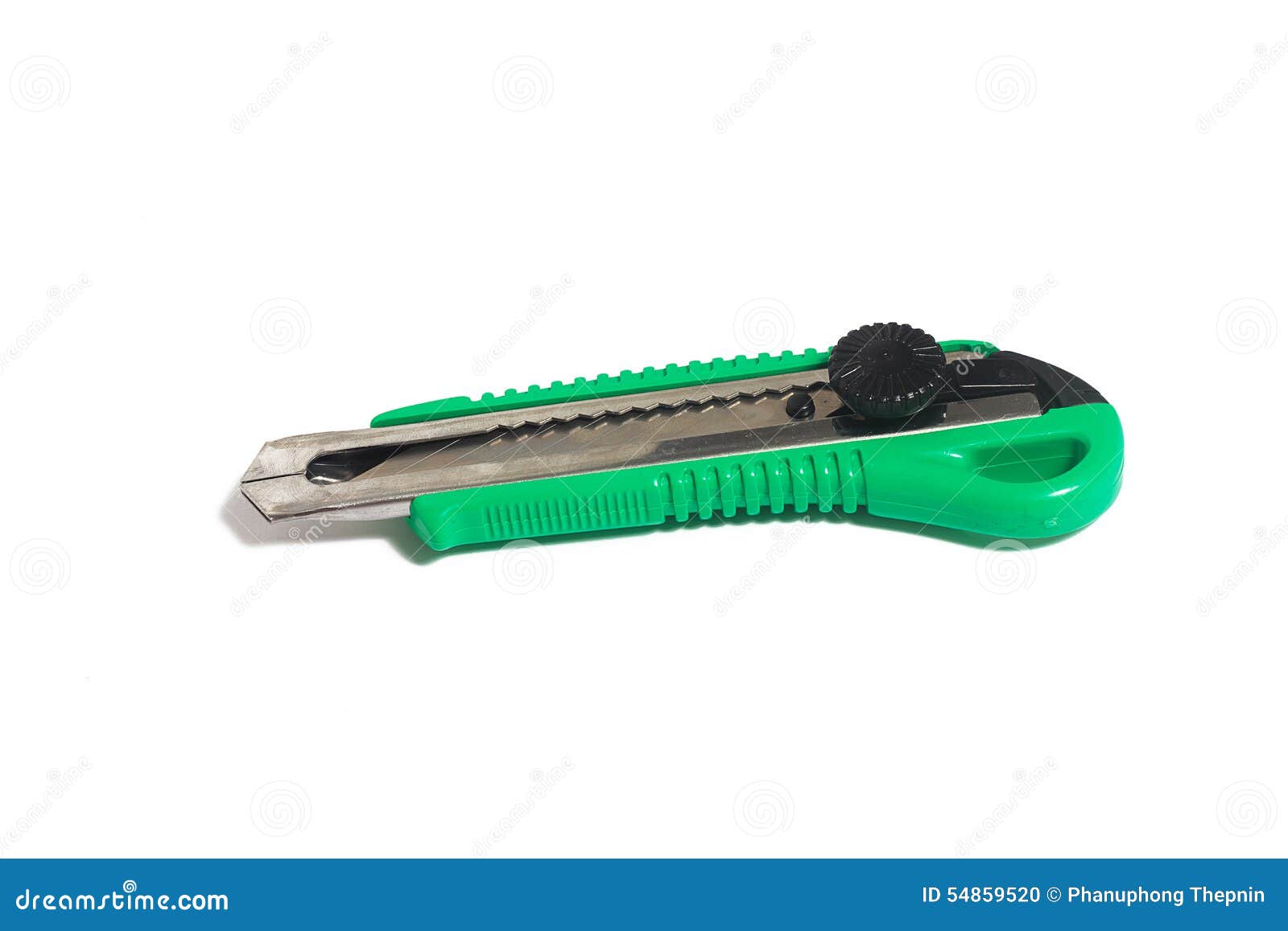 Green paper cutter stock photo. Image of knife, slice - 54859520