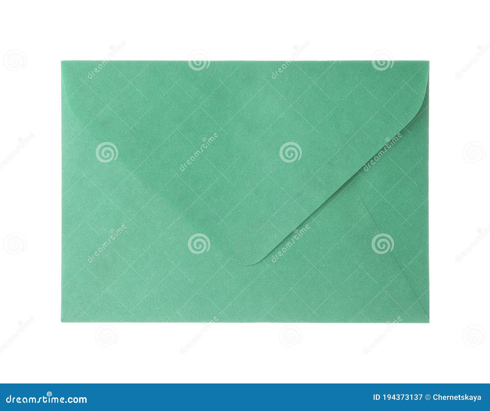 Green Paper Envelope Isolated. Mail Service Stock Image - Image of ...