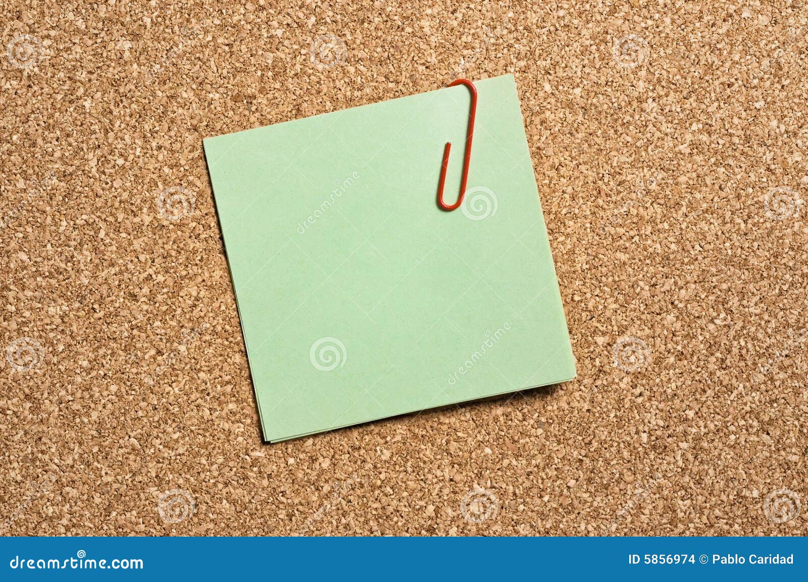 Green paper note stock photo. Image of clip, needle, office - 5856974