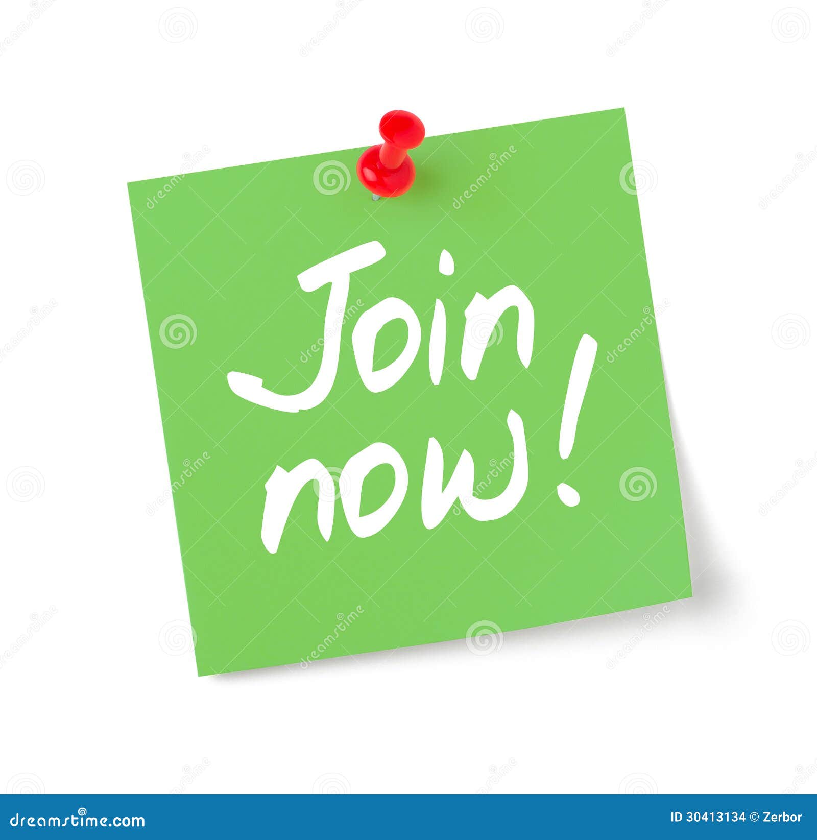 Green Paper Note with the Text Join Now Stock Photo - Image of notepad ...