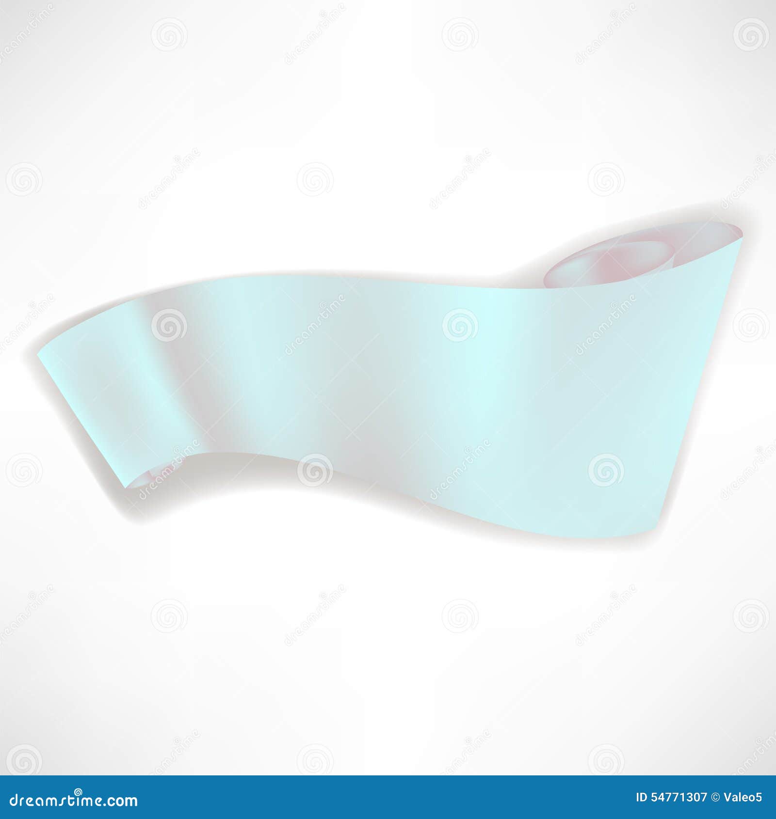 Green Paper Scroll stock vector. Illustration of message - 54771307