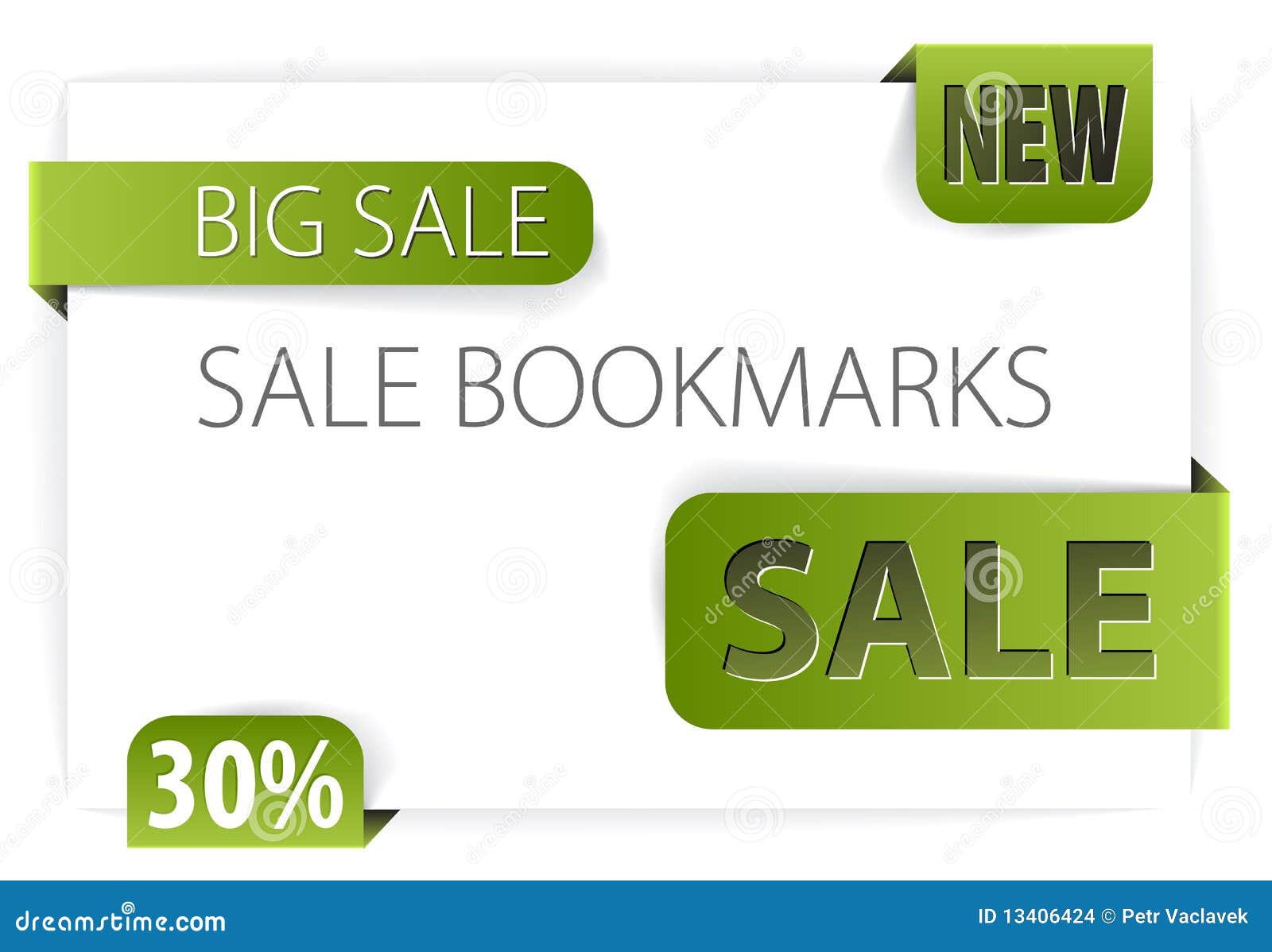 Green Paper Tags for New Discounted Items Stock Vector - Illustration ...