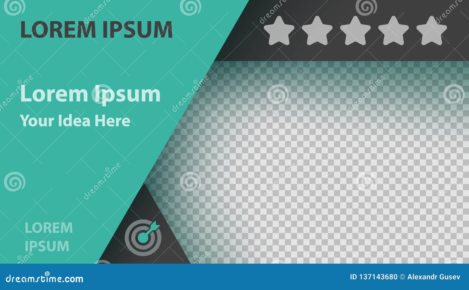 Green Paper Template. Business Infographic Stock Vector - Illustration ...