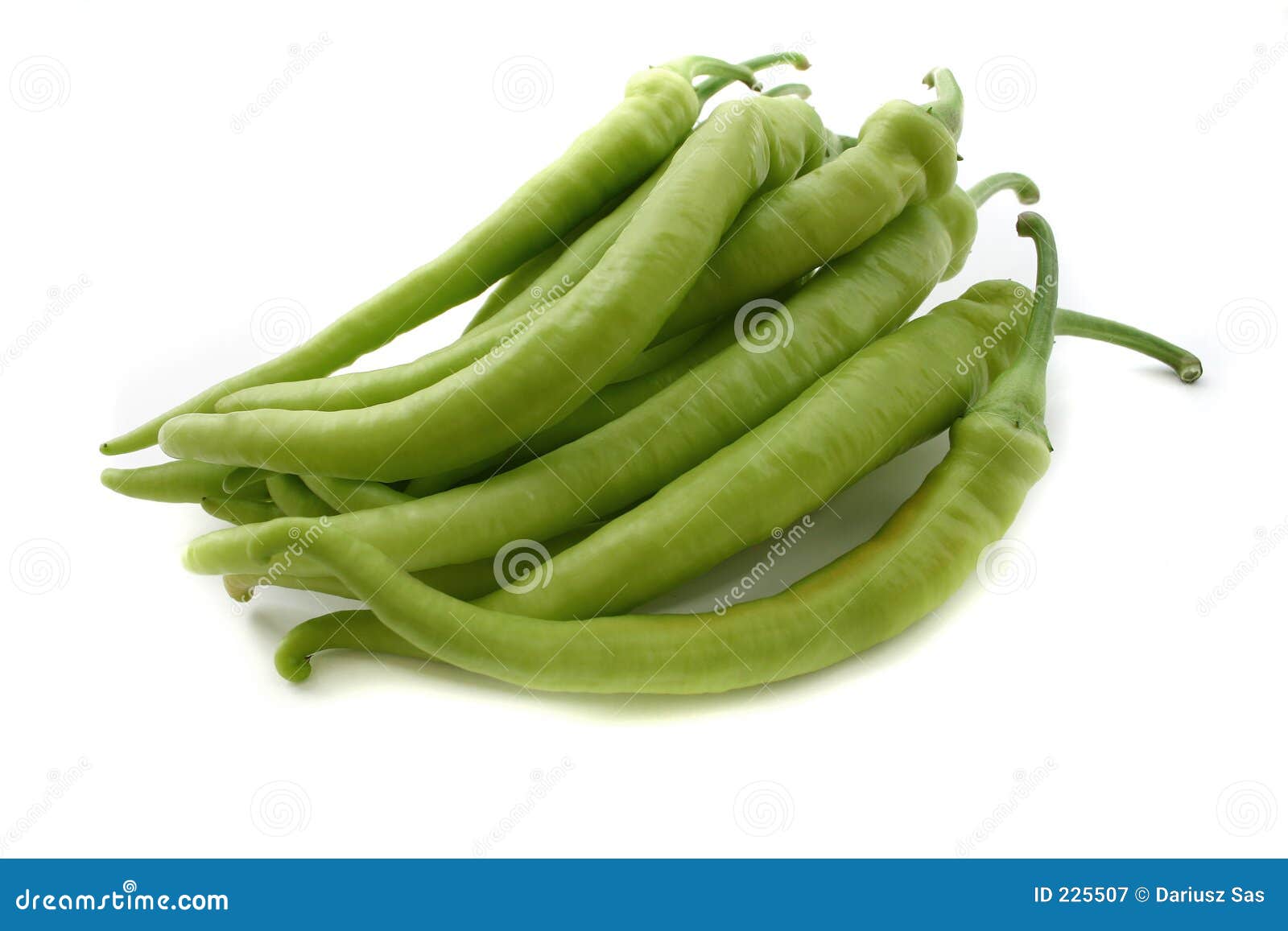 Green paprikas stock image. Image of ingredients, kitchen - 225507