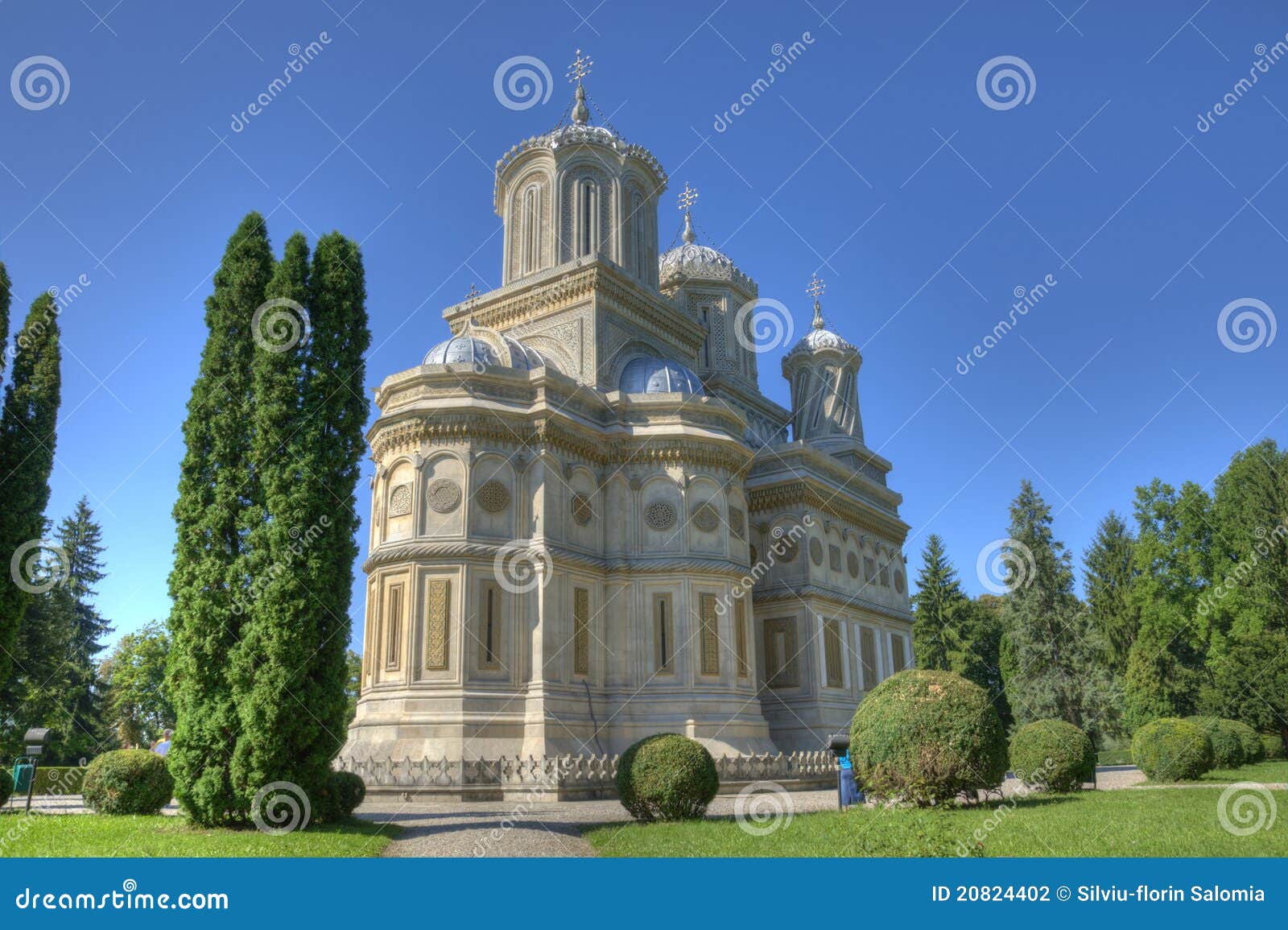 Green Park Around a Beautiful Orthodox Monastery Stock Photo - Image of ...