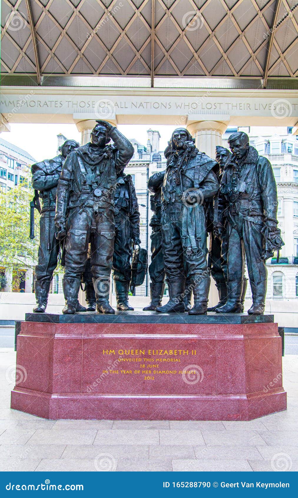 RAF Bomber Command Memorial Green Park London UK Editorial Image ...