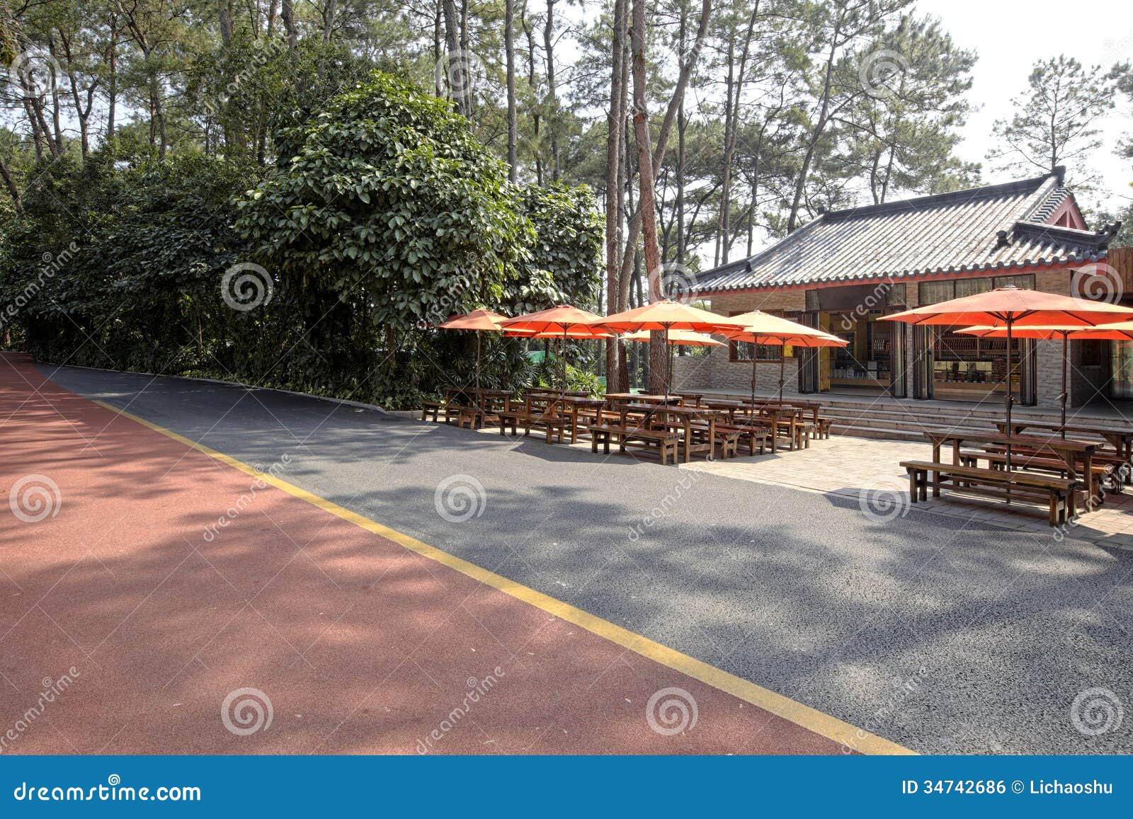 Green park rest area stock photo. Image of diner, background - 34742686