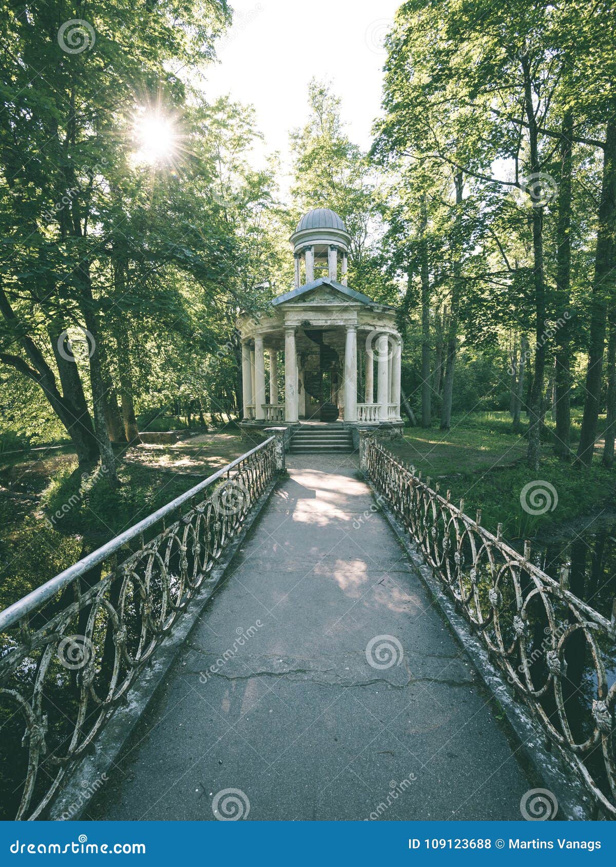 Green Park with Walkways - Vintage Green Effect Stock Photo - Image of ...