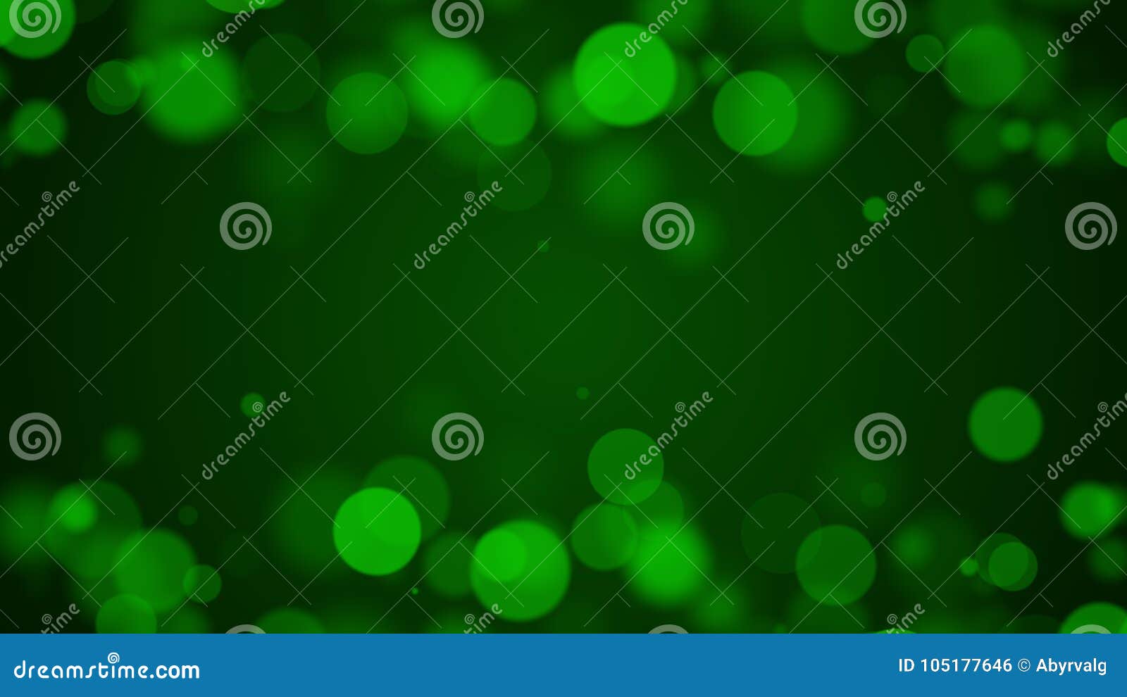 Green Particles Background with Empty Space for Text in the Middle ...
