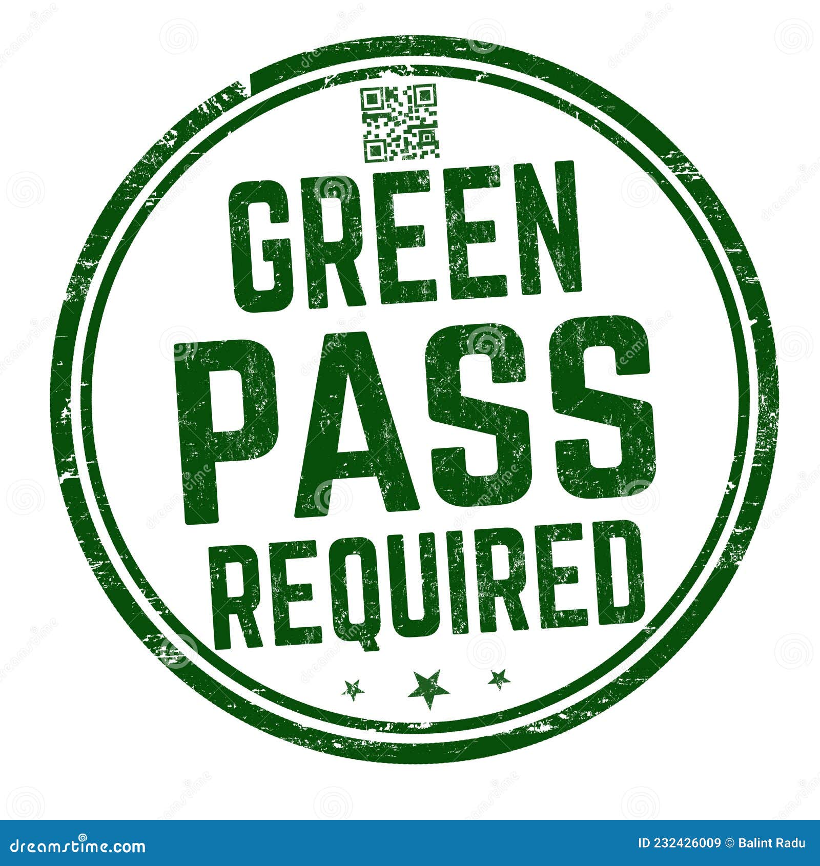 Green Pass Required Grunge Rubber Stamp Stock Vector - Illustration of ...