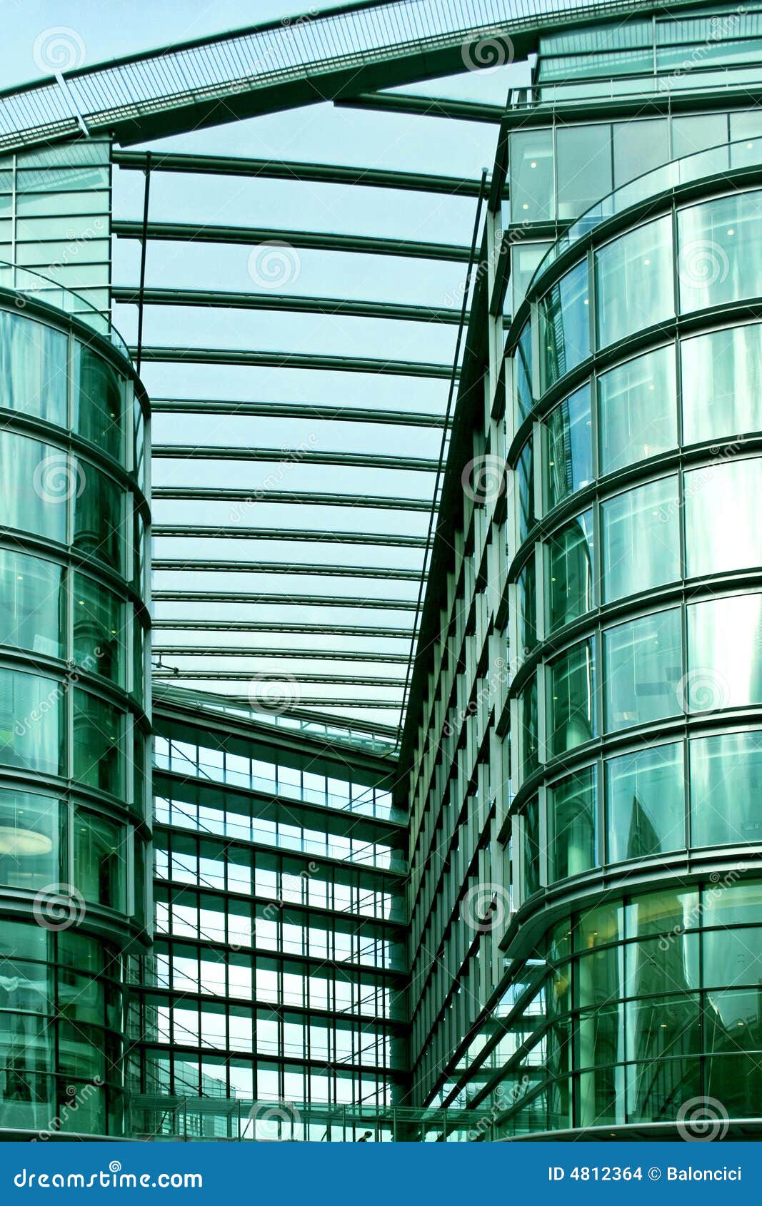 Green Passage Way With Cupressus Tree. Beautiful Passage Way Trough ...