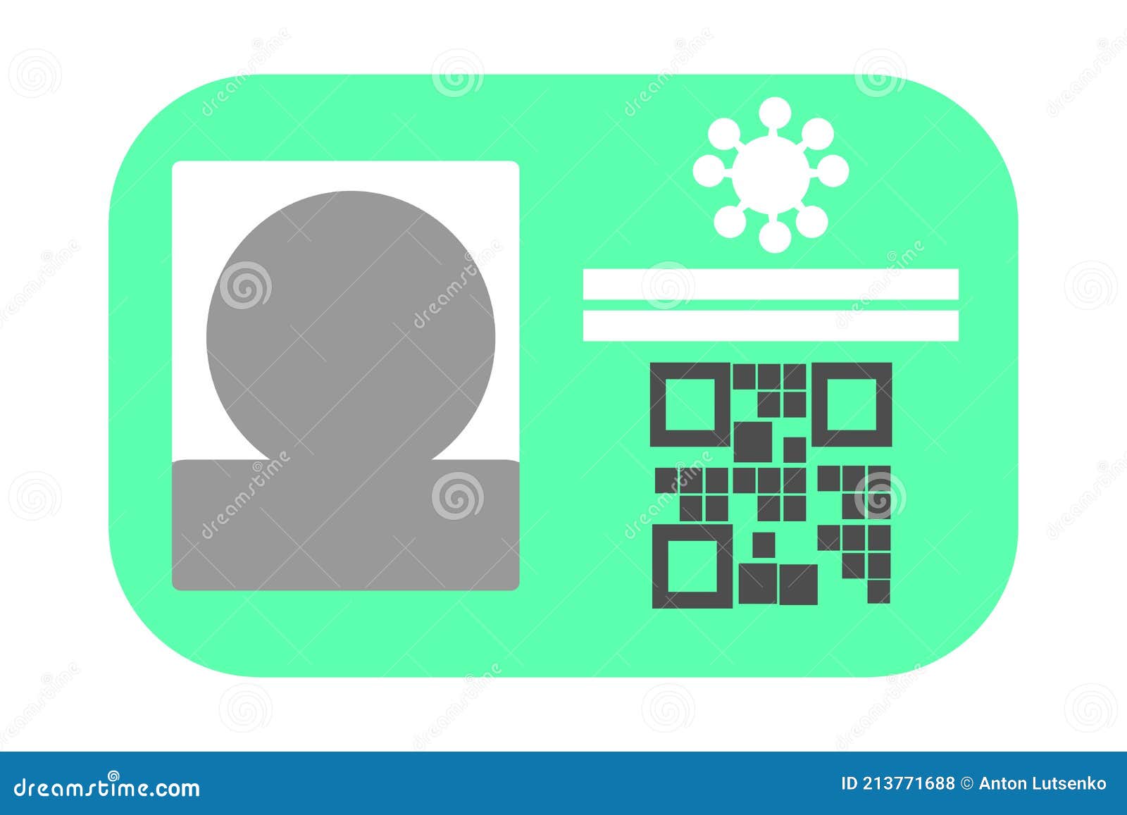 Green Passport Certificate With Biometric Passport Vector Illustration ...