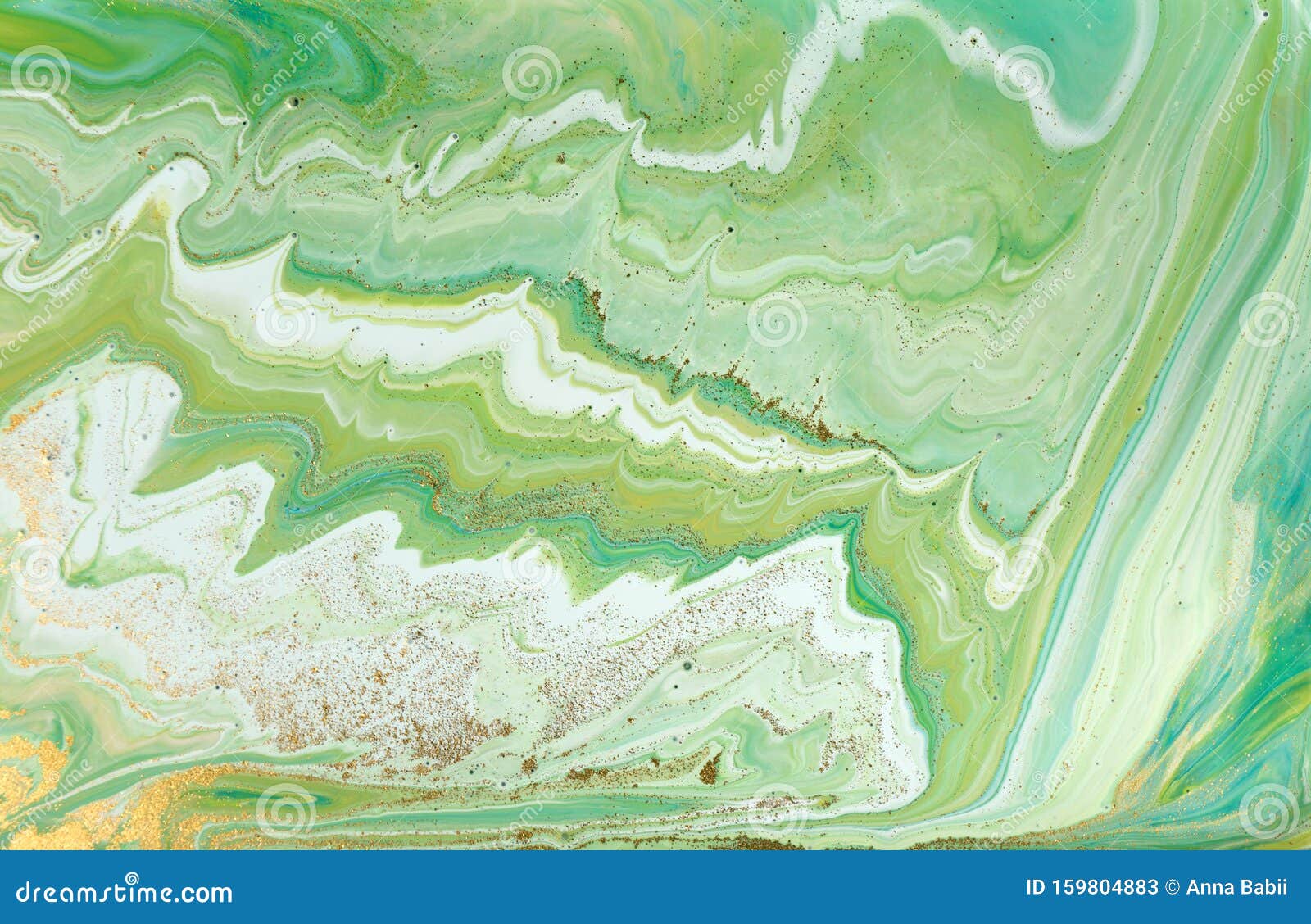 Green Pastel Marble Pattern. Stone Ripple Texture. Stock Image - Image ...