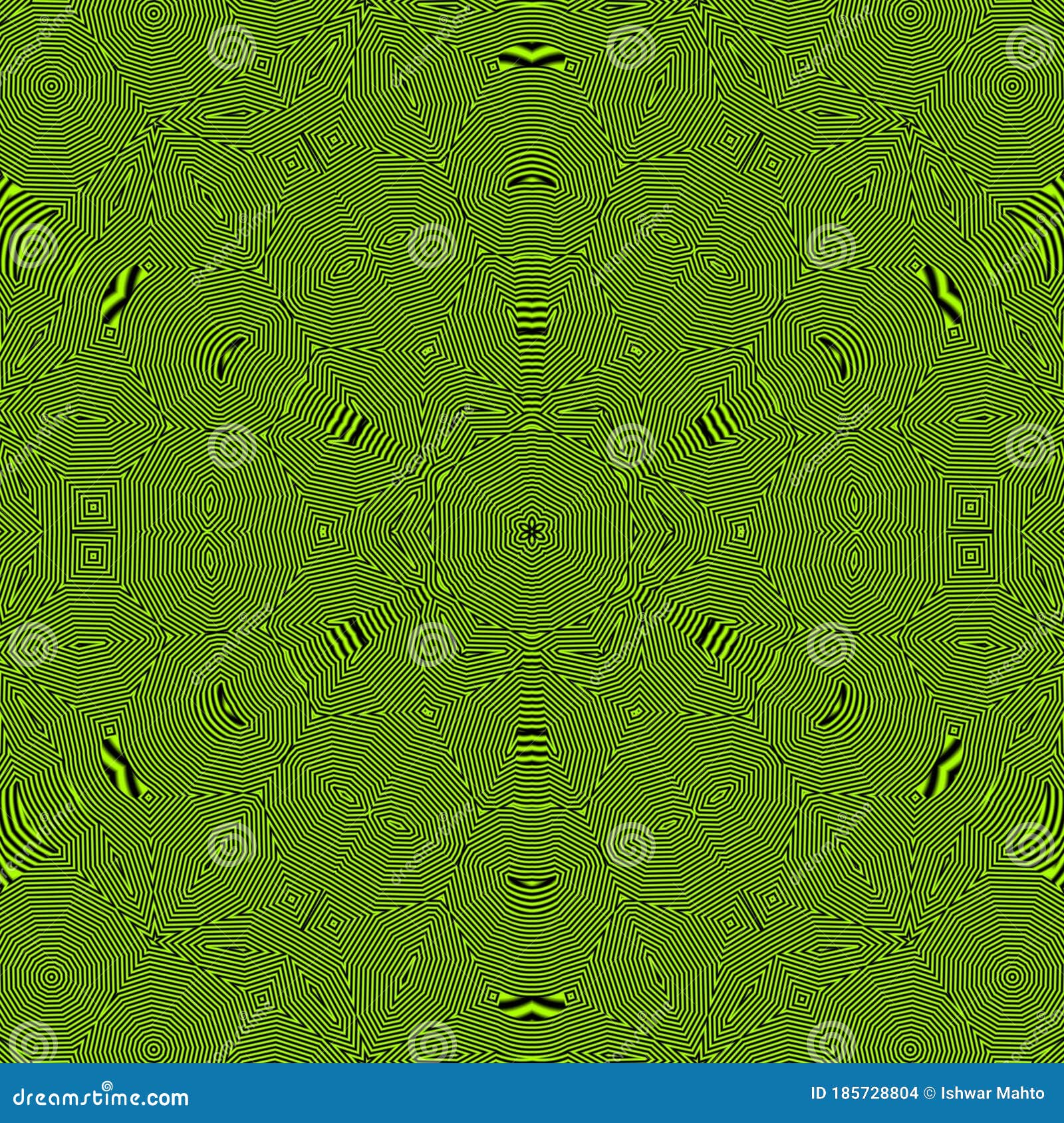 Green (pattern) design. stock illustration. Illustration of black ...