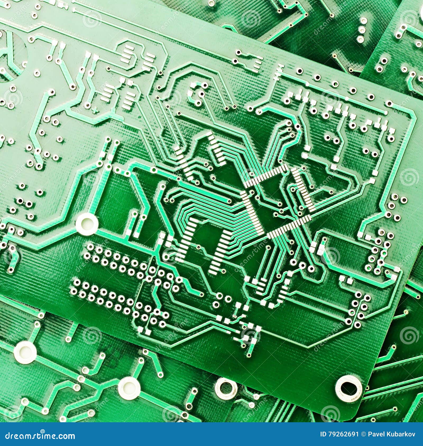 Green PCB close-up shot stock image. Image of focus, engineering - 79262691