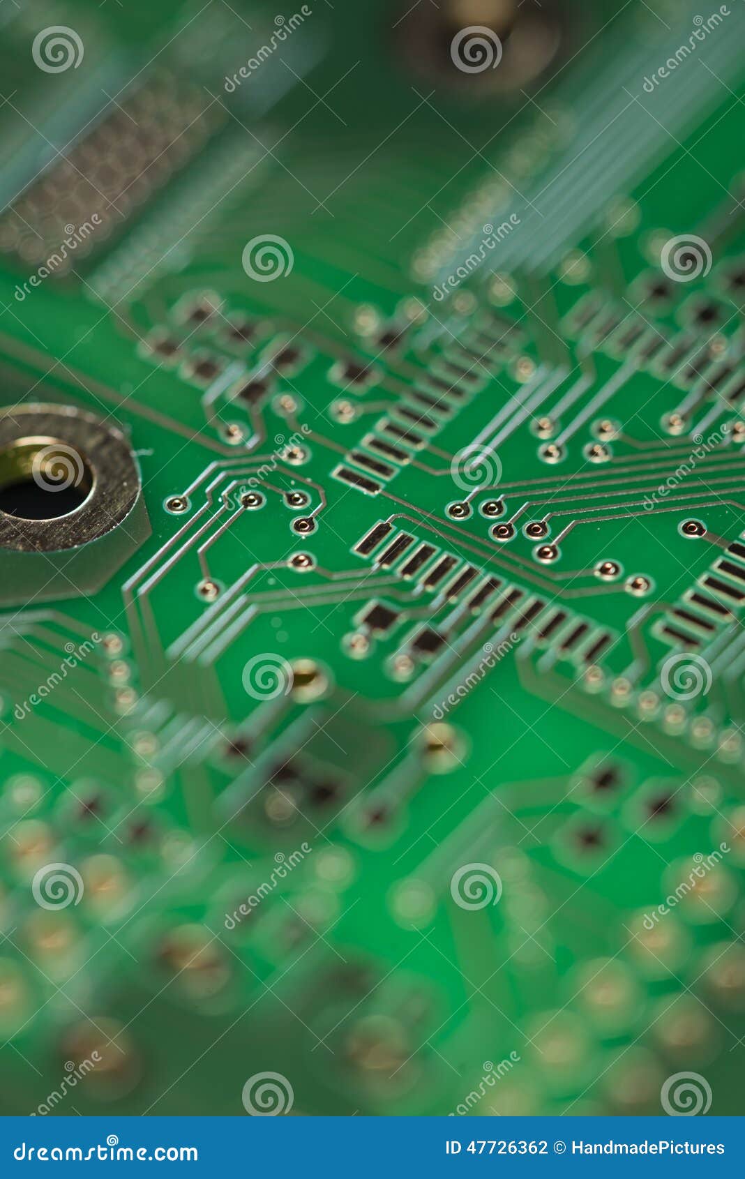 Green PCB (close-up shot) stock photo. Image of digital - 47726362