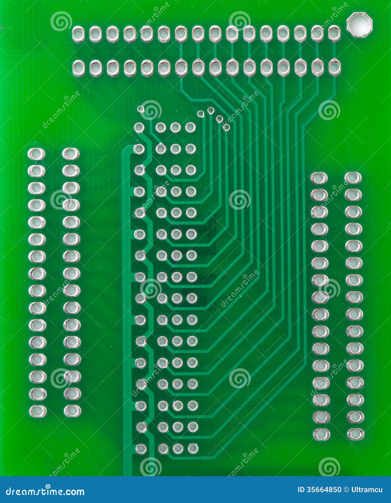 The green PCB stock photo. Image of metal, circuit, card - 35664850