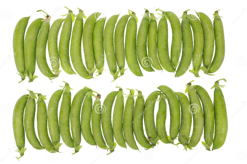 Green pea border isolated stock photo. Image of border - 25923976