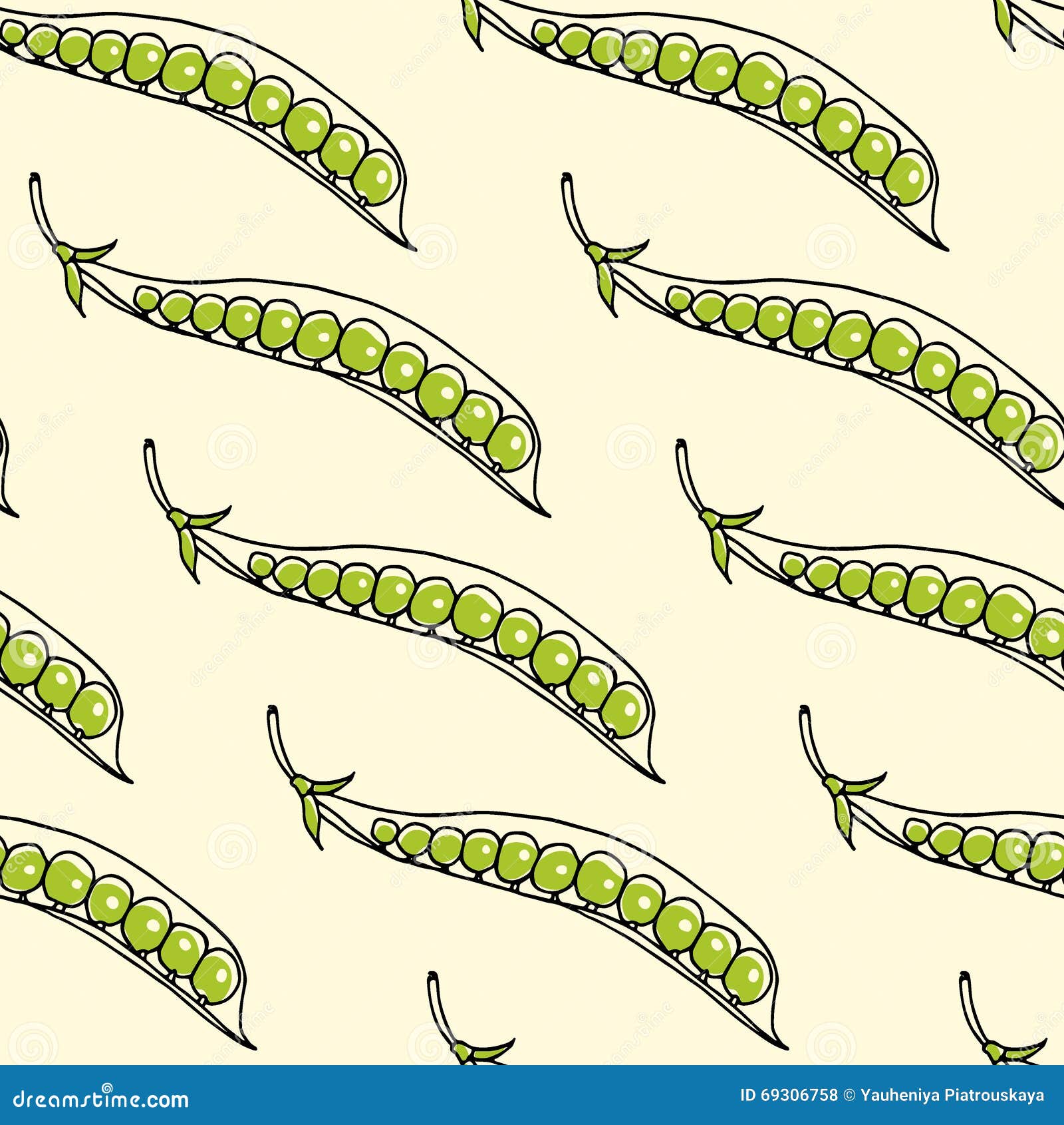 Green pea pattern stock vector. Illustration of decoration - 69306758