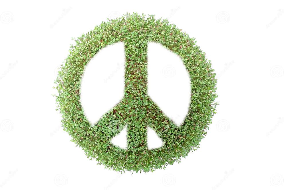 Green peace symbol stock illustration. Illustration of environment ...