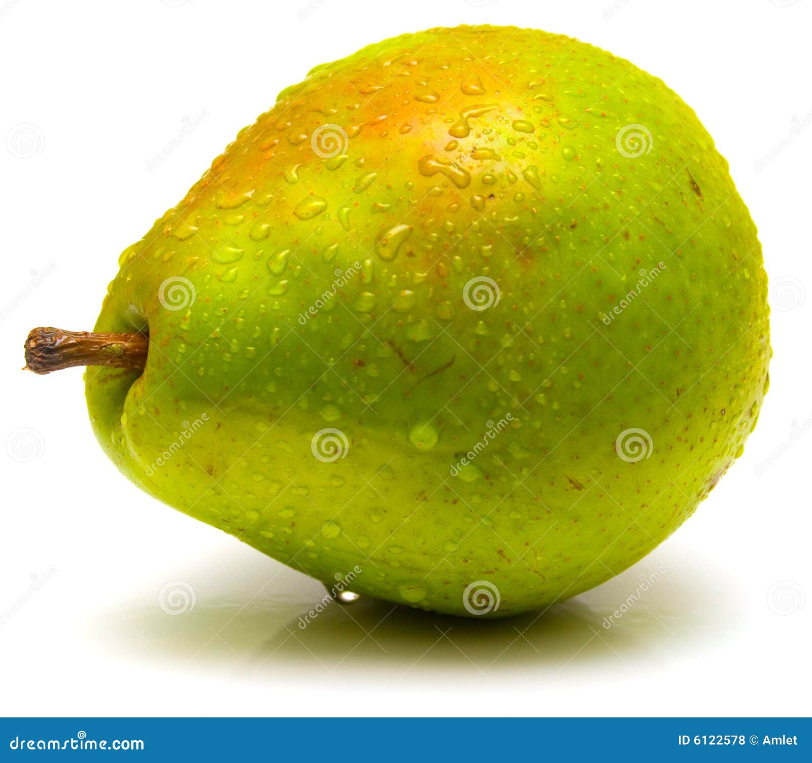 Green pear 4 stock photo. Image of isolated, sweet, dessert - 6122578