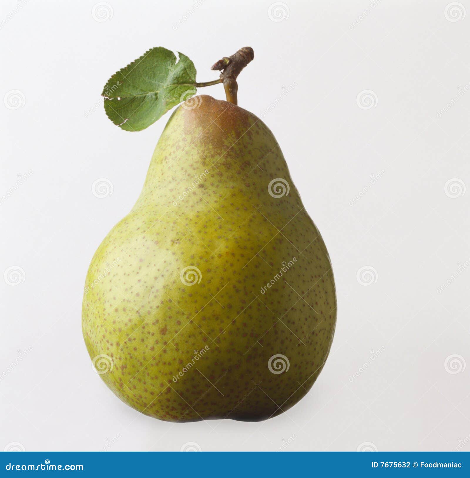 Green pear stock photo. Image of fruit, fresh, individual - 7675632