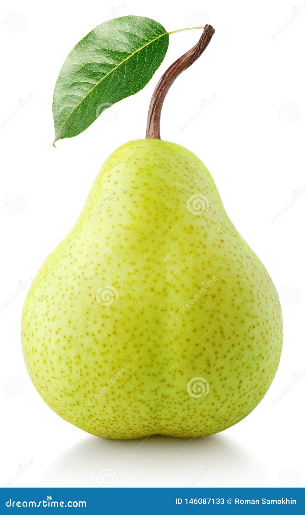 Green Pear Fruit Isolated on White Stock Image - Image of fine ...