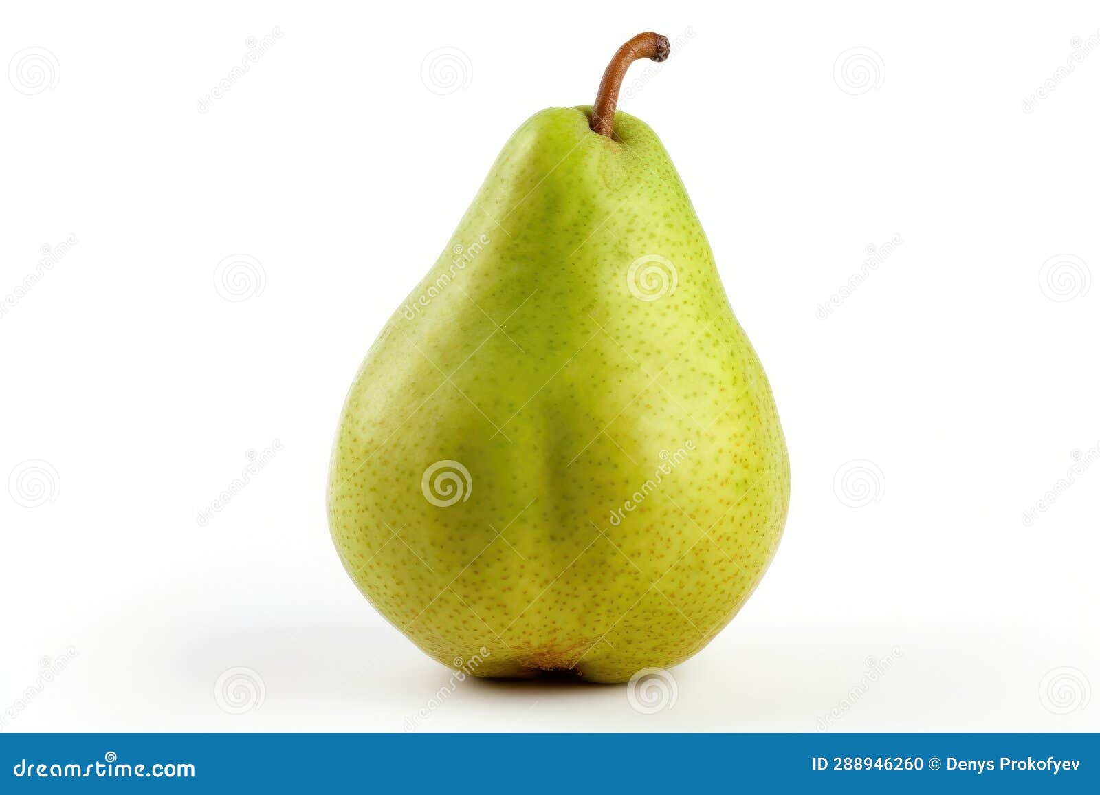 Green Pear Fruit Isolated on White Stock Photo - Image of clean, shadow ...