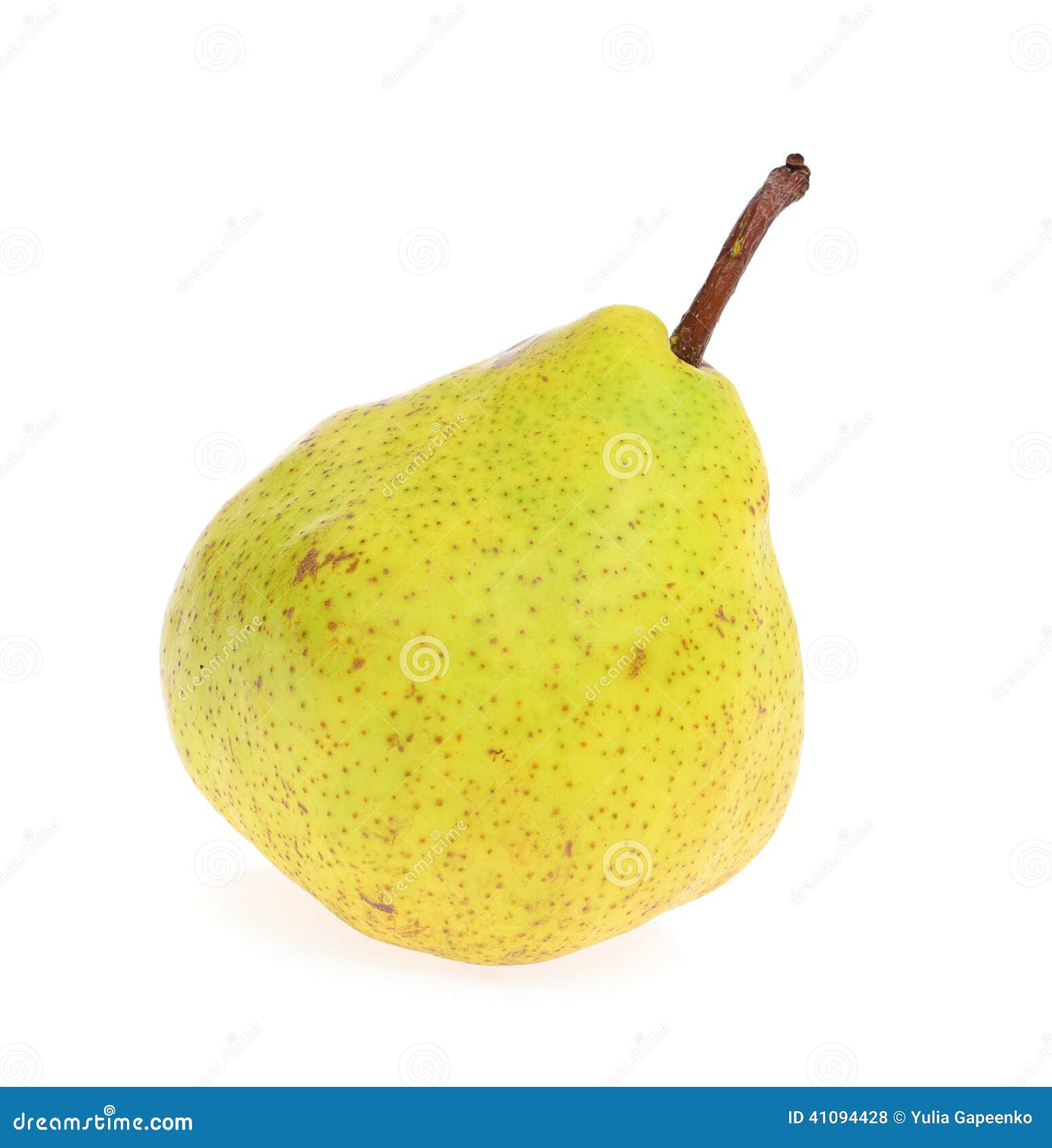 Green Pear Isolated on White Background Stock Photo - Image of still ...