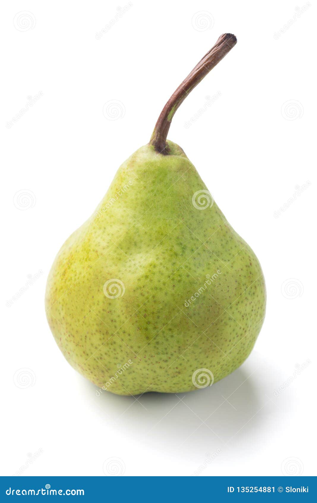 Green Pear Isolated on a White Background Stock Image - Image of ripe ...