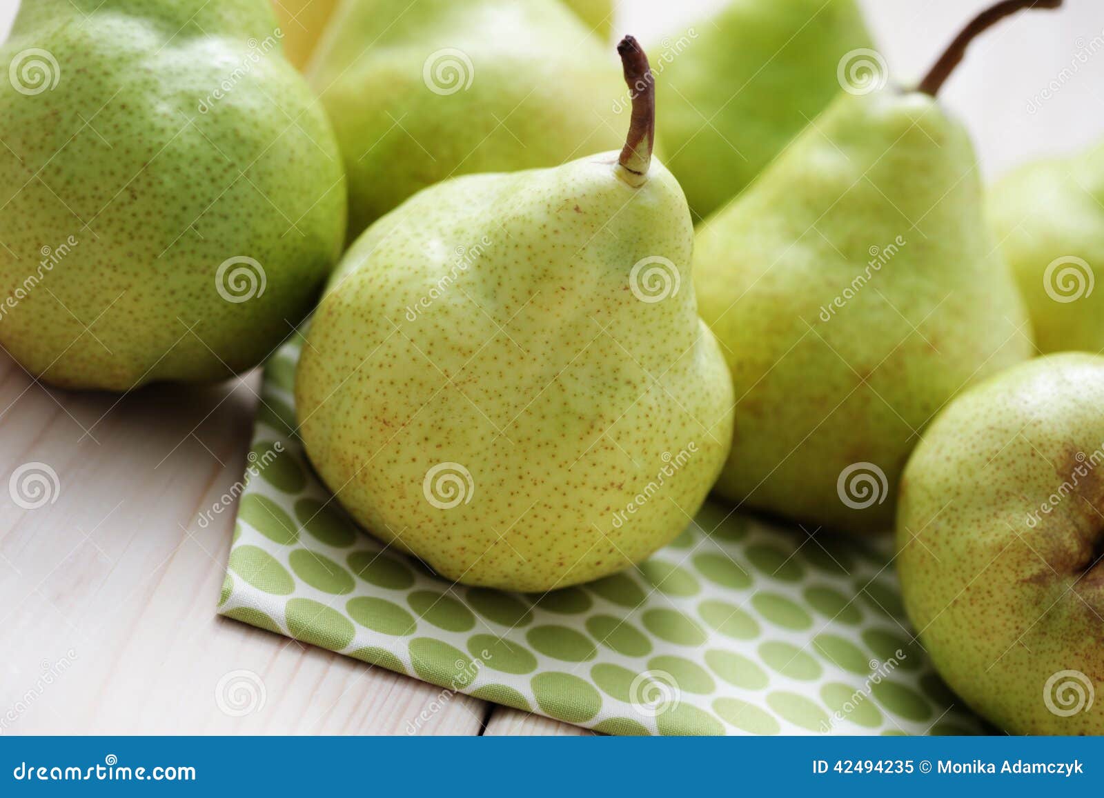 Green pears stock image. Image of calorie, vitamins, healthy - 42494235