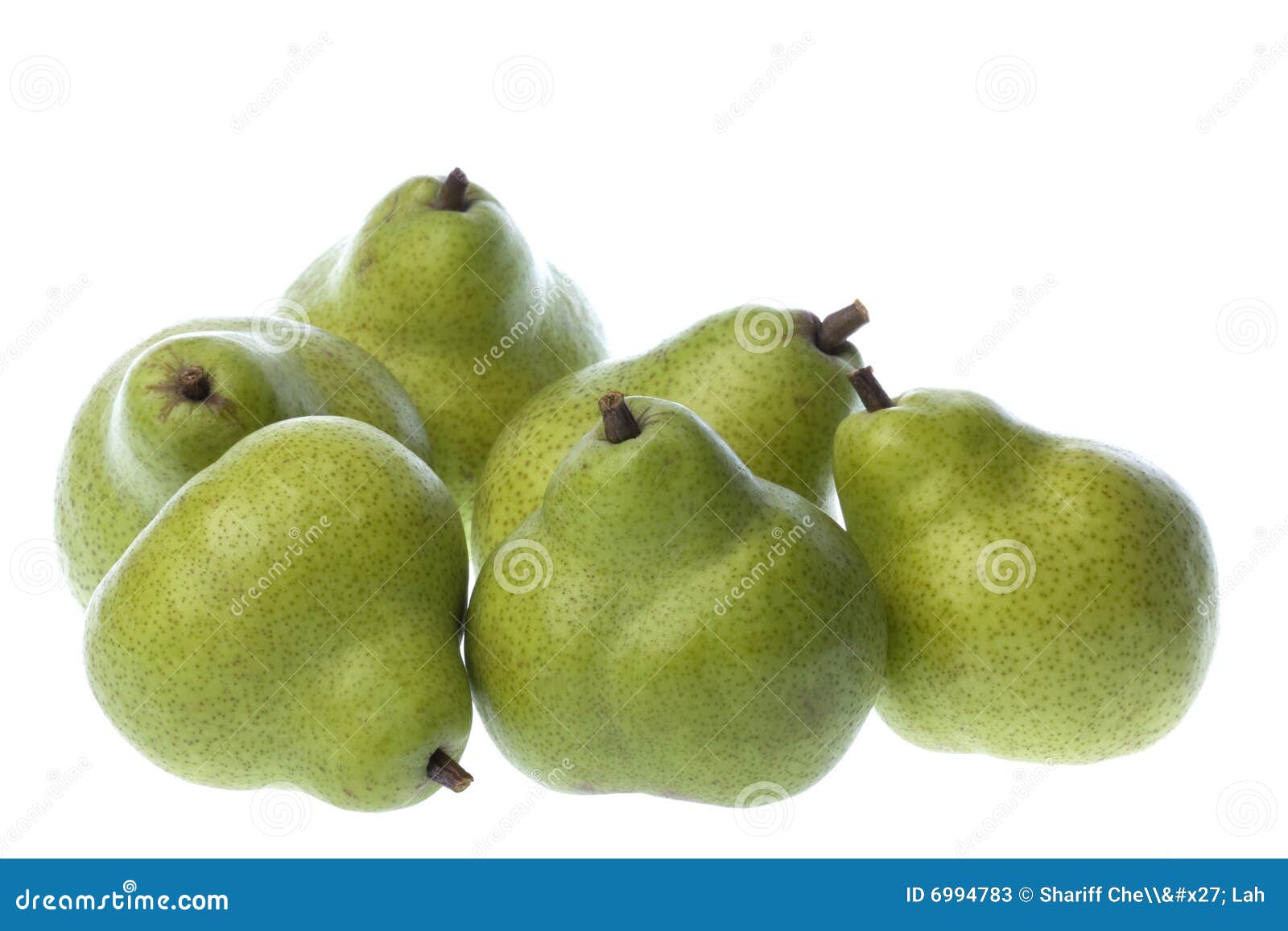 Green Pears Isolated stock image. Image of produce, healthy - 6994783
