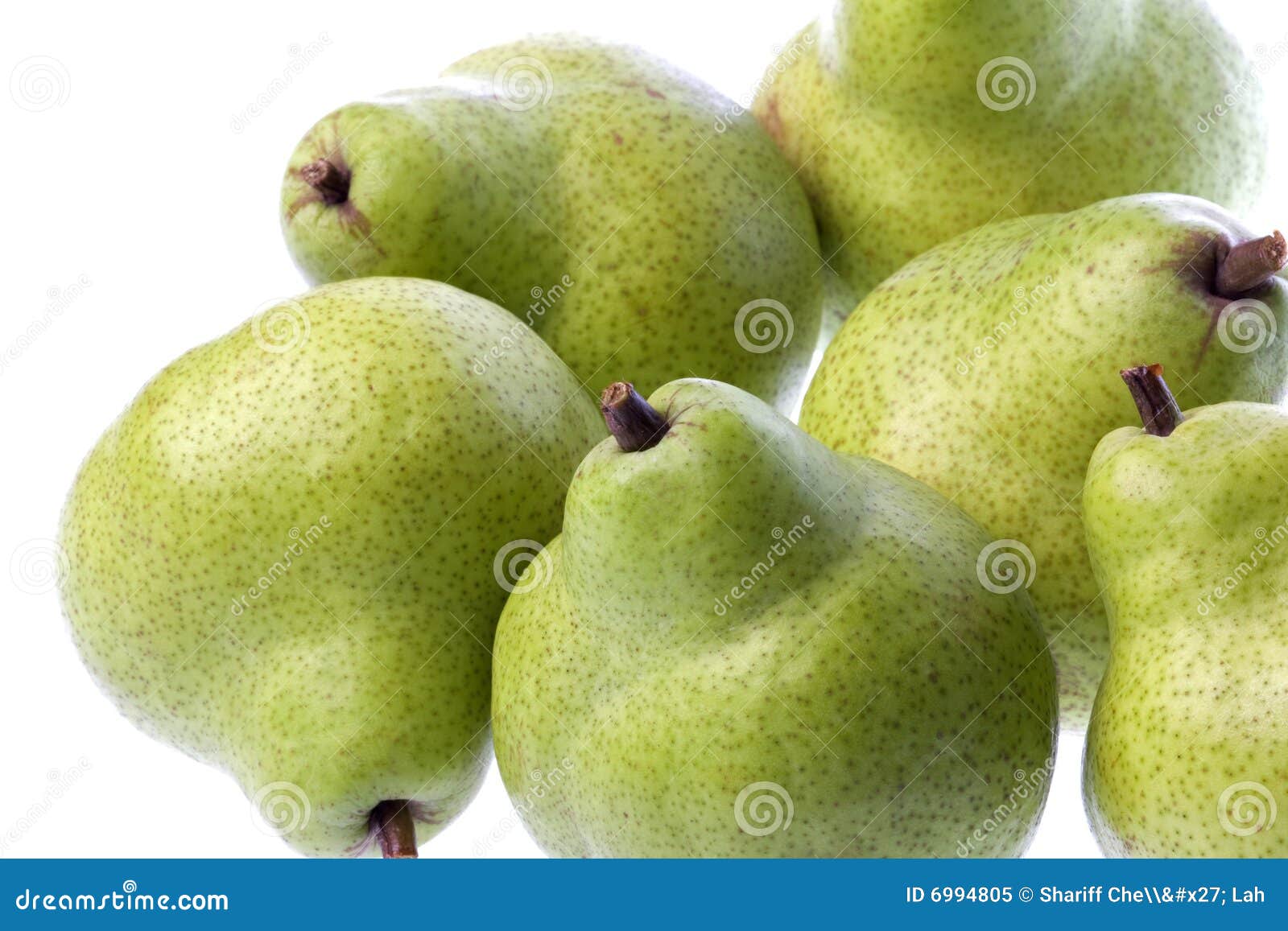 Green Pears Isolated stock image. Image of fresh, food - 6994805