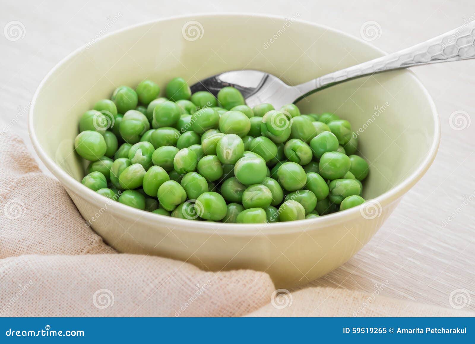 Green peas in bowl stock image. Image of healthy, fresh - 59519265