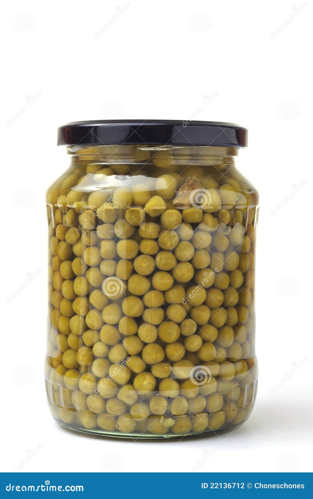 Green peas in glass jar stock photo. Image of healthy - 22136712