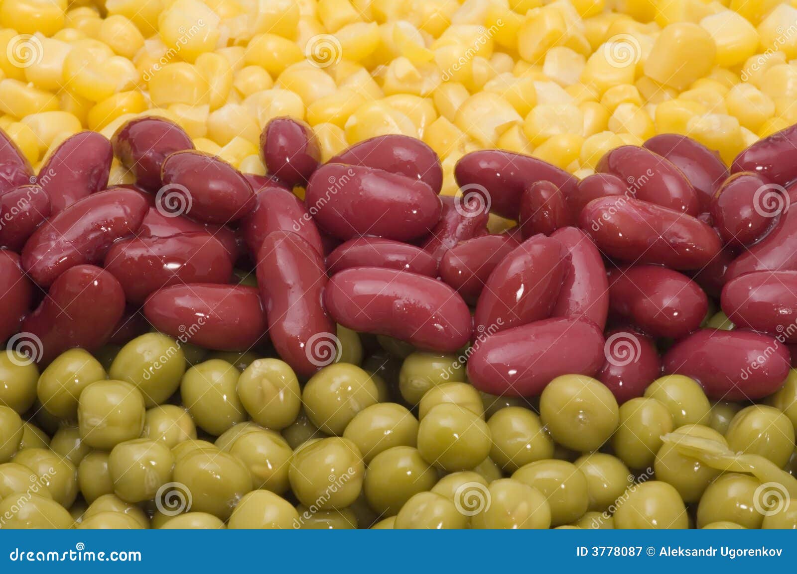 Green Peas with Haricot and Maize Stock Image - Image of haricot ...